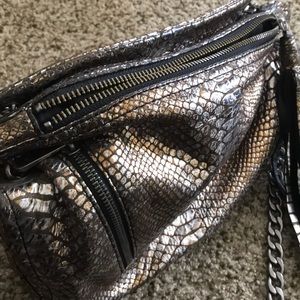 Botkier | Bags | Botkier Silver Gold Crossbody With Tassel Pull | Poshmark